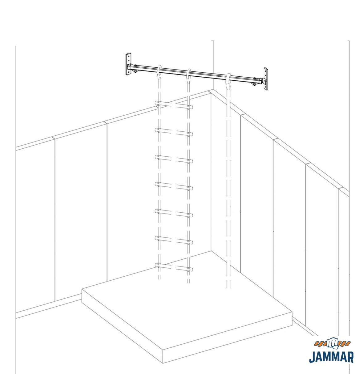 Corner Mounted Hanging Bars | CHB | Jammar Nets